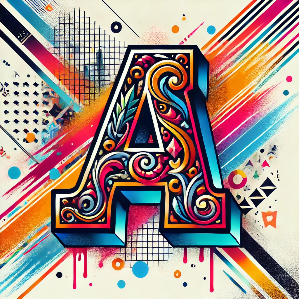 "ABC Cholo Letter a Under Case : Redefining Typography in Digital ...